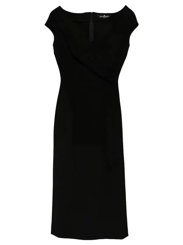 Ermanno Scervino Short-sleeve Midi Dress - Black