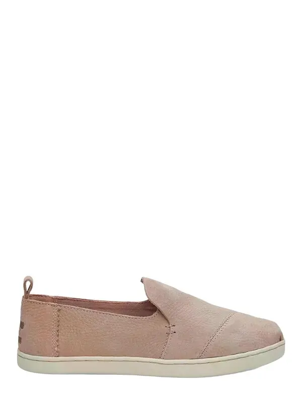 Toms Deconstructed Leather Alpargata Slip-on Sneakers - Pink