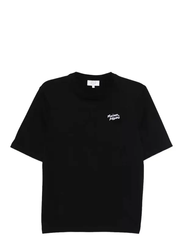 Maison Kitsuné Embroidered T-shirt - Black