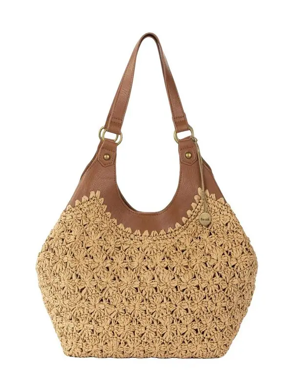 THE SAK Roma Expandable Shopper - Natural Primrose Straw