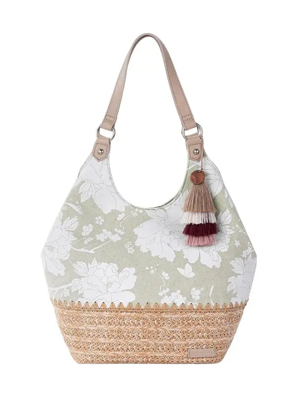 THE SAK Roma Expandable Shopper - Natural Wild Fleur