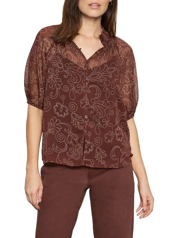 Sanctuary Printed Semisheer Top - Bohemian