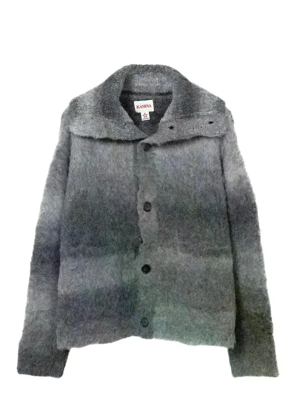 KAMIYA Sailor-collar Cardigan - Black