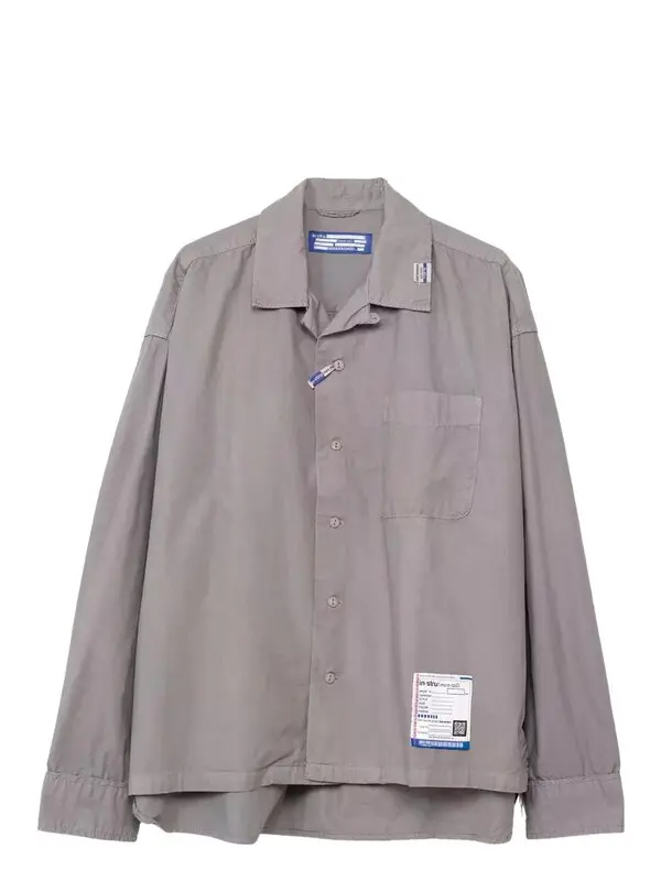 IN･STRU(MEN-TAL). Long-sleeve Patch-pocket Shirt - Grey