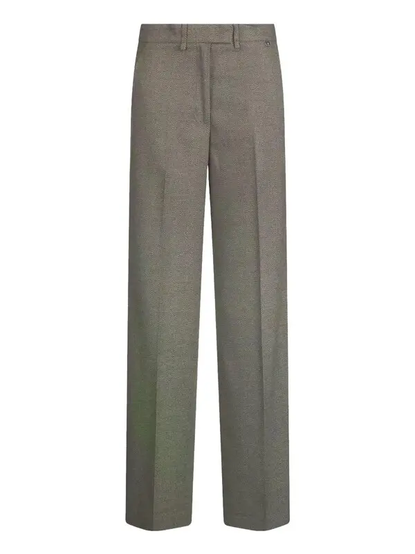 Liu Jo Chevron Pleat Trousers - Green