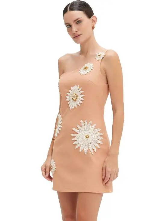 PatBO Tropic Linen Mini Dress - Brown
