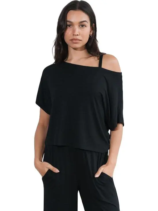 VITALITY Vital Off Shoulder Tee - Midnight