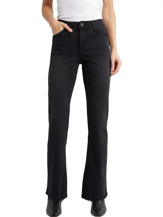 Wit & Wisdom High Waist Bootcut Jeans - Washed Black