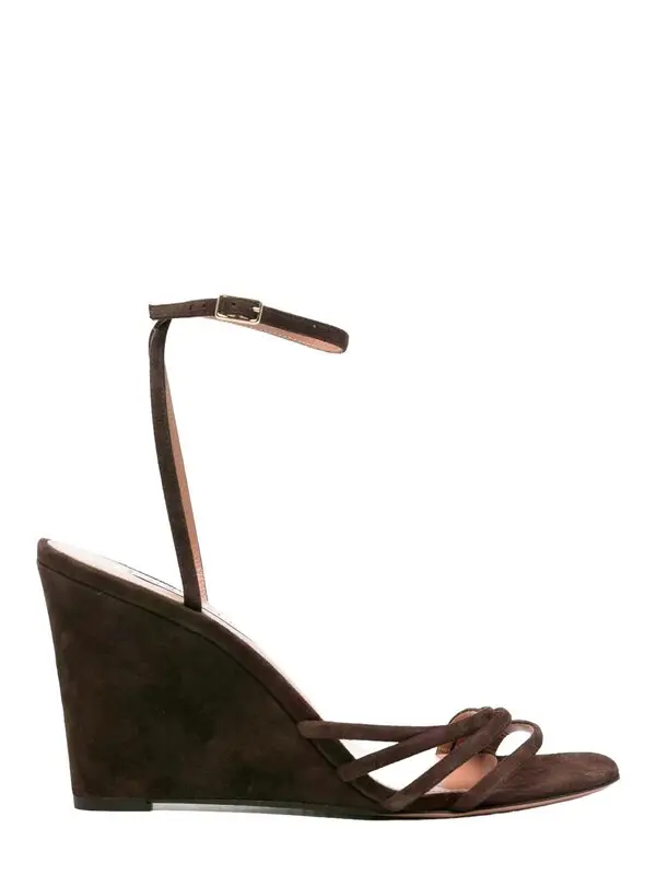 AQUAZZURA 85mm Latour Sandals - Brown