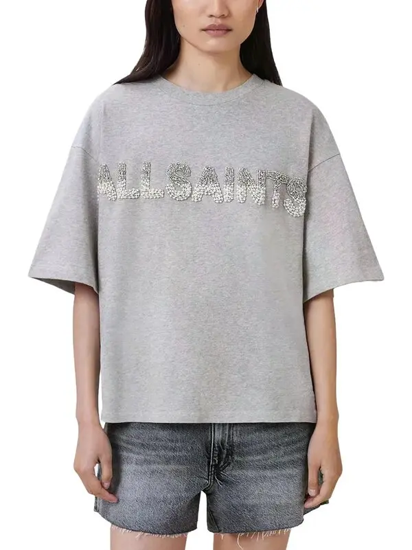 ALLSAINTS Amelie Pearl T-shirt - Grey