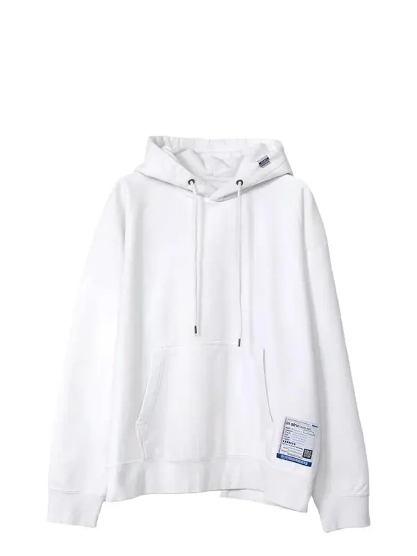 IN･STRU(MEN-TAL). French-terry Hoodie - White