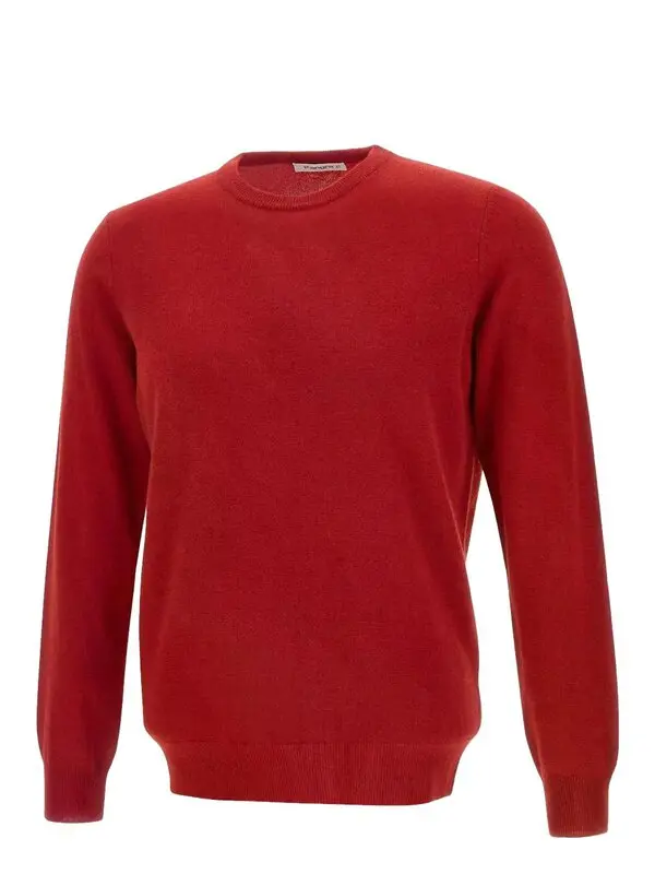 KANGRA Crew-neck Wool Sweater - Red