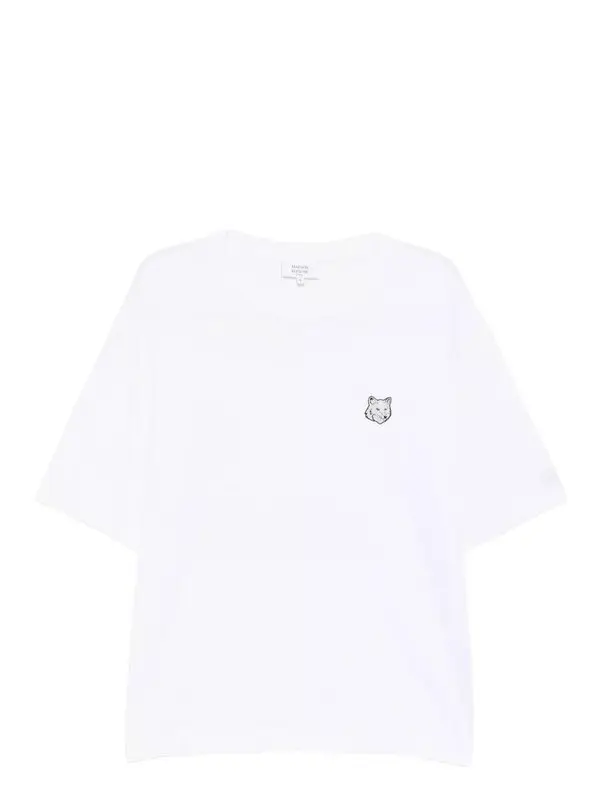 Maison Kitsuné Bold Fox Head Patch T-shirt - White