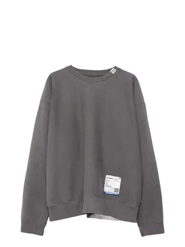 IN･STRU(MEN-TAL). Logo-patch Crewneck Sweatshirt - Grey
