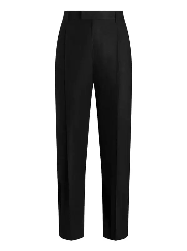 Dolce & Gabbana Linen Trousers - Black