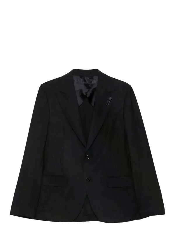 LARDINI Pinstripe-pattern Suit - Grey