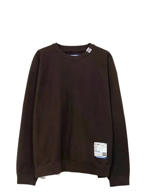 IN･STRU(MEN-TAL). Logo-patch Sweatshirt - Brown