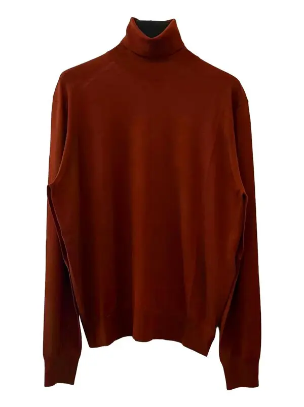 Saint Laurent Turtleneck Sweater - Orange