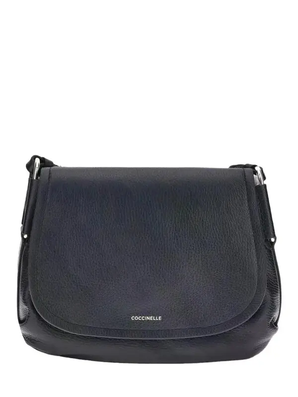 COCCINELLE Flap-fastening Leather Cross-body Bag - Black