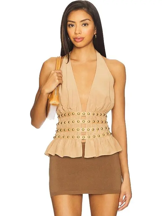 Tularosa Jaclyn Top - Tan