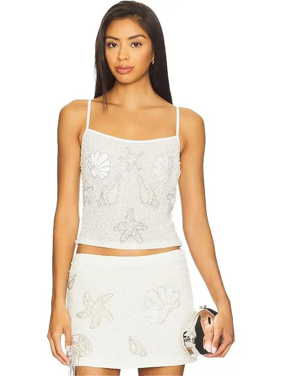 LESLIE AMON Sea Tank Camisole - Ivory