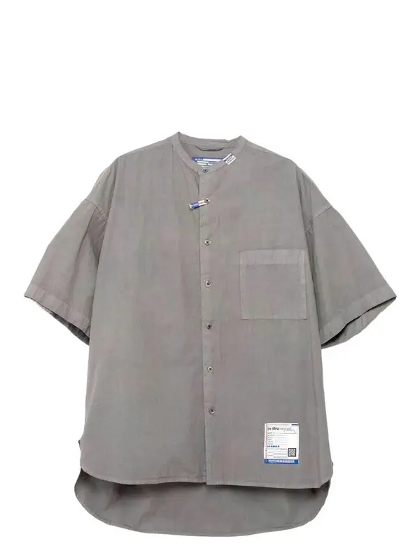 IN･STRU(MEN-TAL). Short-sleeve Button Shirt - Grey