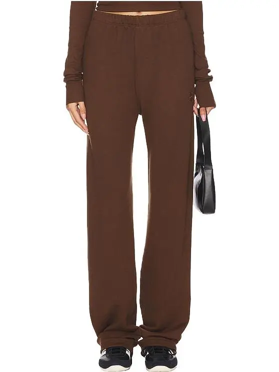 Eterne Straight Leg Sweatpant - Chocolate