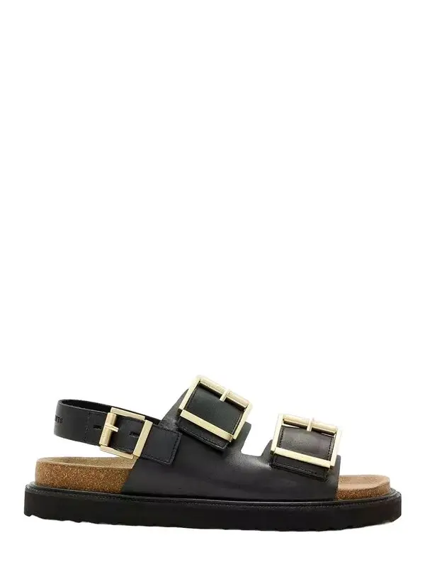 ALLSAINTS Isla Buckle-detail Sandals - Black