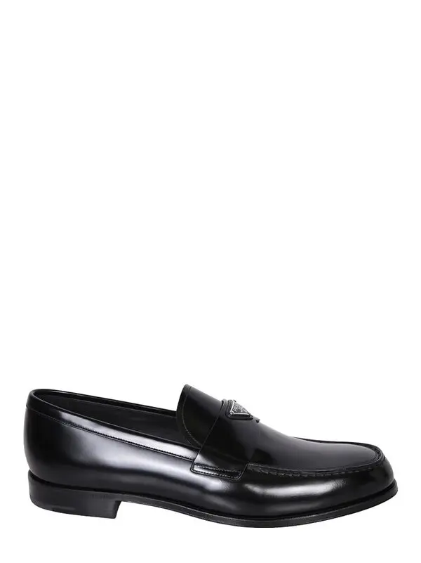 Prada Leather Loafers - Black
