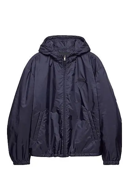 Prada Hooded Re-nylon Jacket - Blue