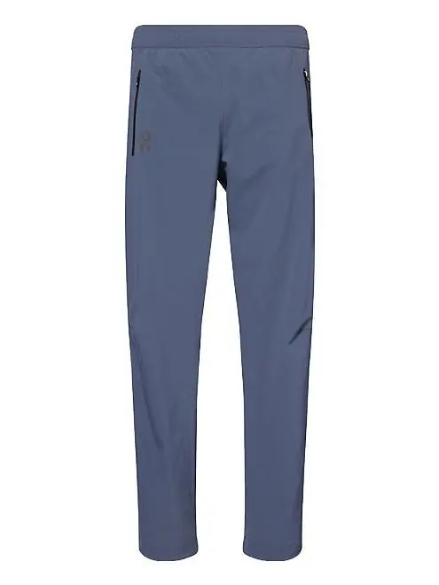 On Logo-print Mesh-panelled Stretch-woven Trousers - Navy