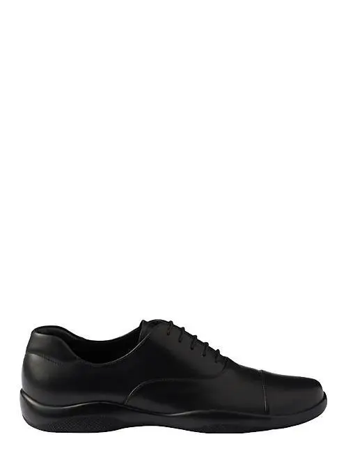 Prada Leather Loafers - Black