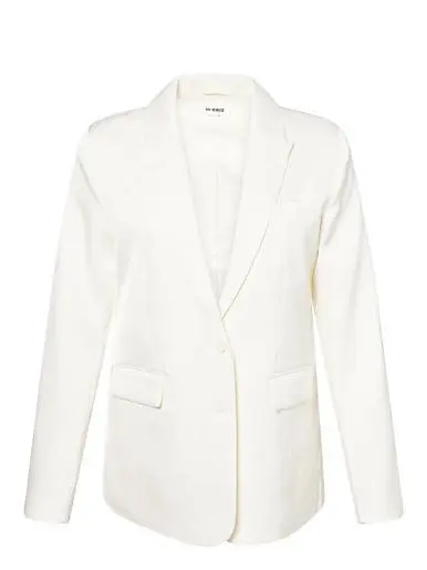 4TH & RECKLESS Single-breasted Woven Blazer - Cream