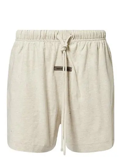 Fear Of God Cotton-jersey Drawstring Shorts - Heather Stone
