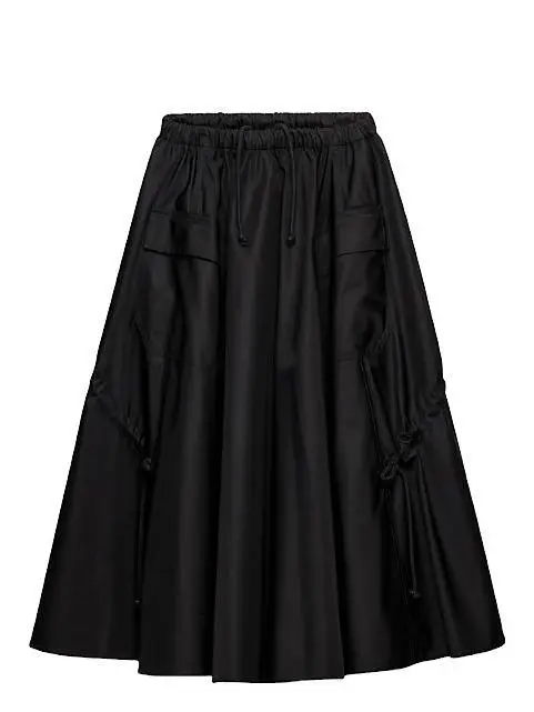 Prada Re-nylon Circle Midi Skirt - Black