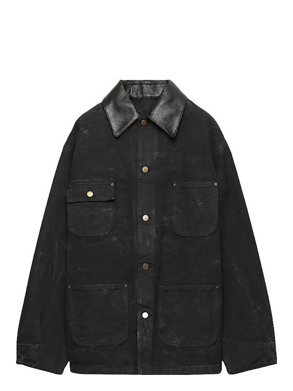 Prada Triangle-logo Canvas Blouson Jacket - Black