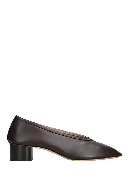 Le Monde Beryl Luna Leather Pumps - Wine