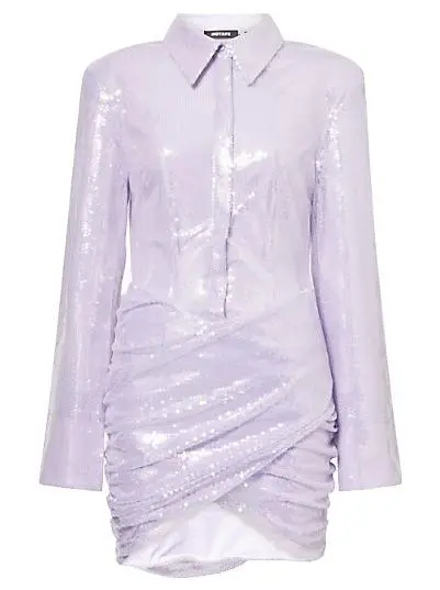 Remain Birger Christensen Sequin-embellished Mini Dress - Misty Lilac
