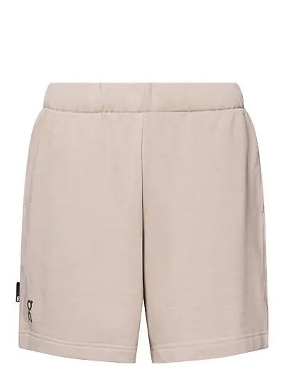 On Logo-print Cotton-blend Jersey Shorts - Desert