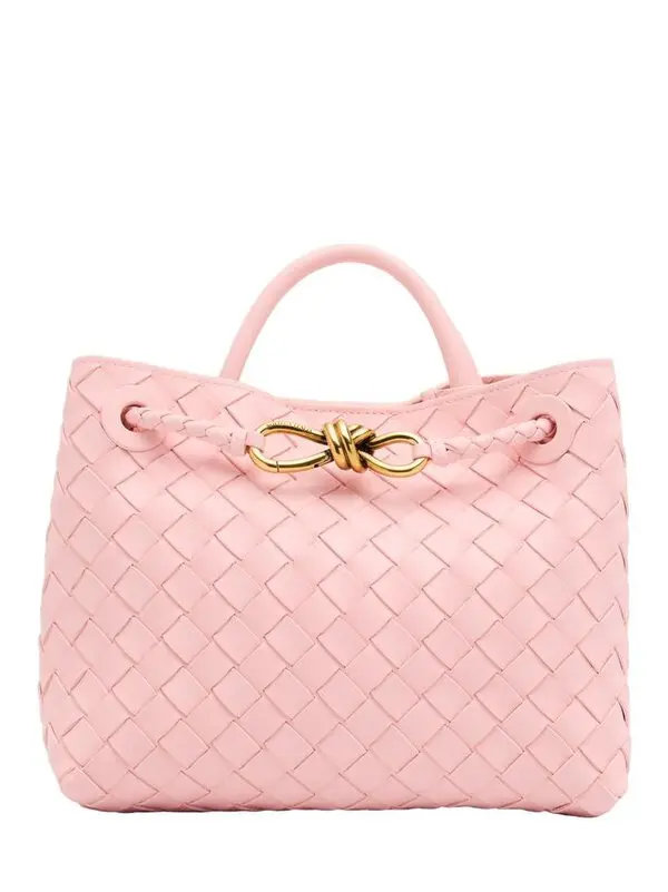 Bottega Veneta Small Andiamo Leather Top-handle Bag - Rose