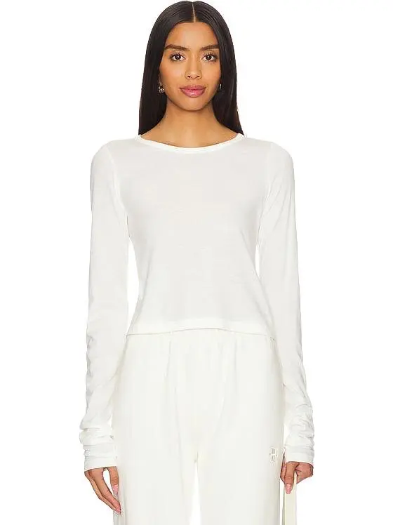 Eterne Long Sleeve Baby Tee - Ivory