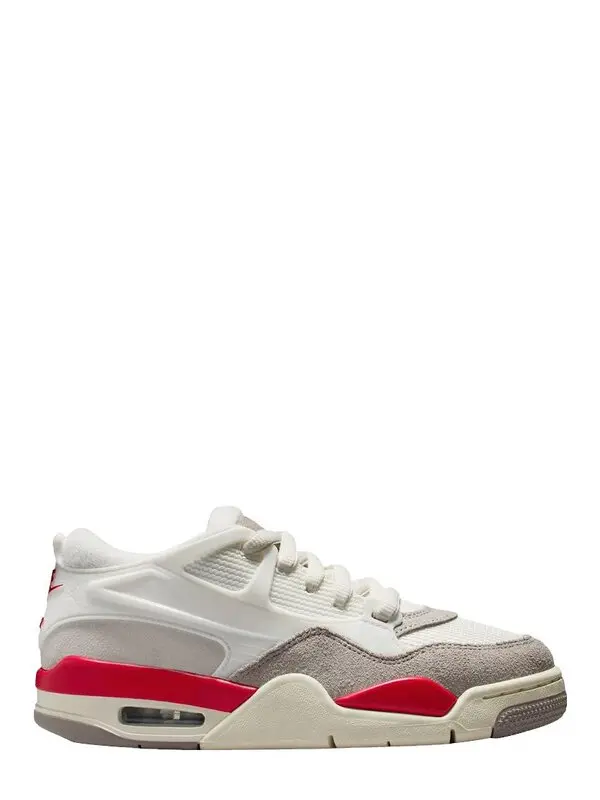 JORDAN 4 Rm Fire Red Sneakers - Sail/college Grey/coconut Milk