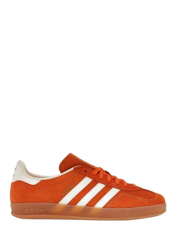 Adidas Gazelle Indoor Sneakers - Orange/off White/gold Metallic