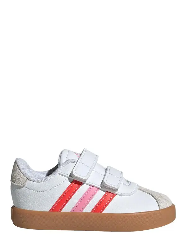 Adidas Vl Court 3.0 Sneakers - Cloud White/bright Red/bliss Pink
