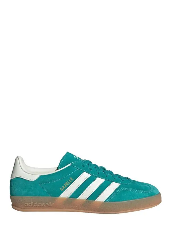 Adidas Gazelle Indoor Sneakers - Pure Teal/off White/gold Metallic