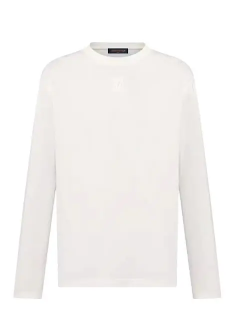 LOUIS VUITTON X Nigo Embossed Longsleeved T-shirt - White