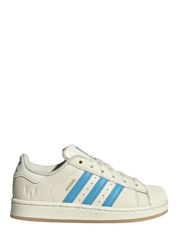 Adidas Superstar Messi Sneakers - Cream White/semi Blue Burst/gold Metallic