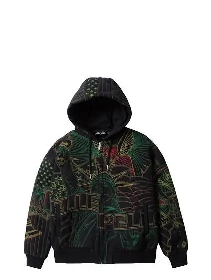 WHO DECIDES WAR BY EV BRAVADO Wdw X Pp Monument Zip-up Hoodie - Black