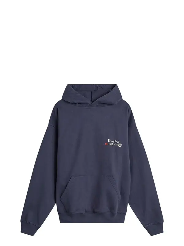 BRAM'S FRUIT Flora Hoodie - Washed Navy