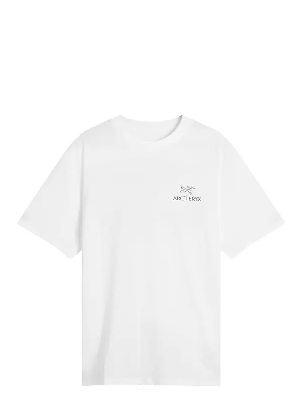 Arc'teryx Kragg Sl Cotton Bird Word T-shirt - White Light/black